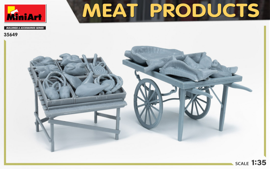 1:35 Meat Products (Wooden Crates & Cart),