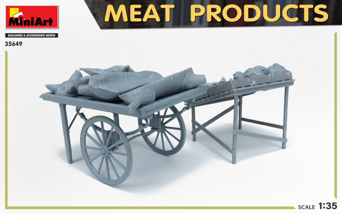 1:35 Meat Products (Wooden Crates & Cart),